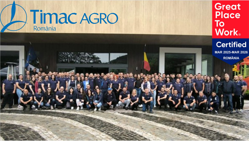 TIMAC AGRO România, certificată Great Place to Work! - Cotidianul Agricol